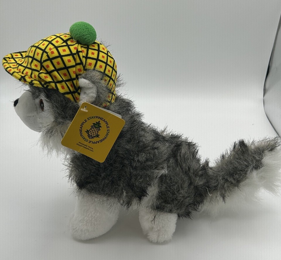 Staypineapple Hotel Husky Dog Plush BARKS Pineapple Hat NWT 2016 ...