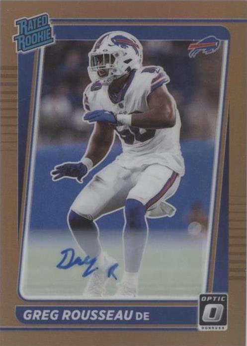 2021 Panini Donruss Optic - Rated Rookie Greg Rousseau #253 Bronze ...