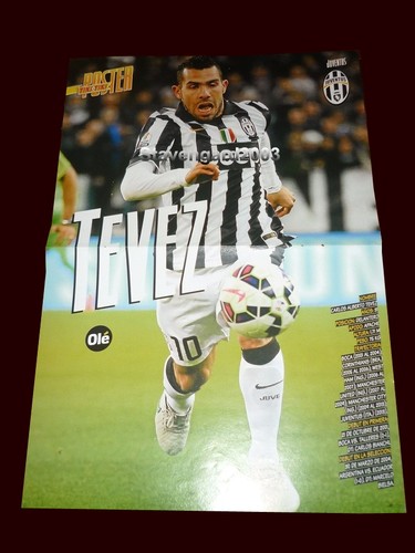 CARLOS TEVEZ (Juventus) - LUIS SUAREZ (Barcelona) - Double Poster 16,14 ...
