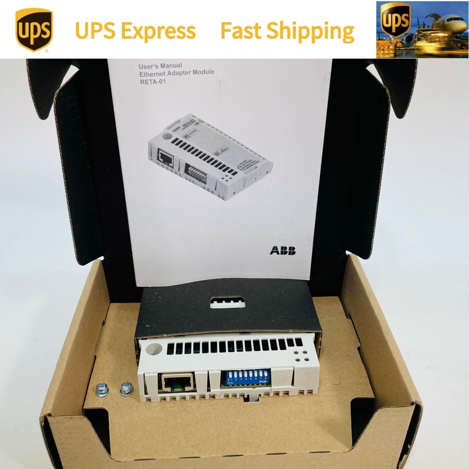 Free Tax ABB RETA-01 Rev N Ethernet Adapter New Spot Goods! UPS ...