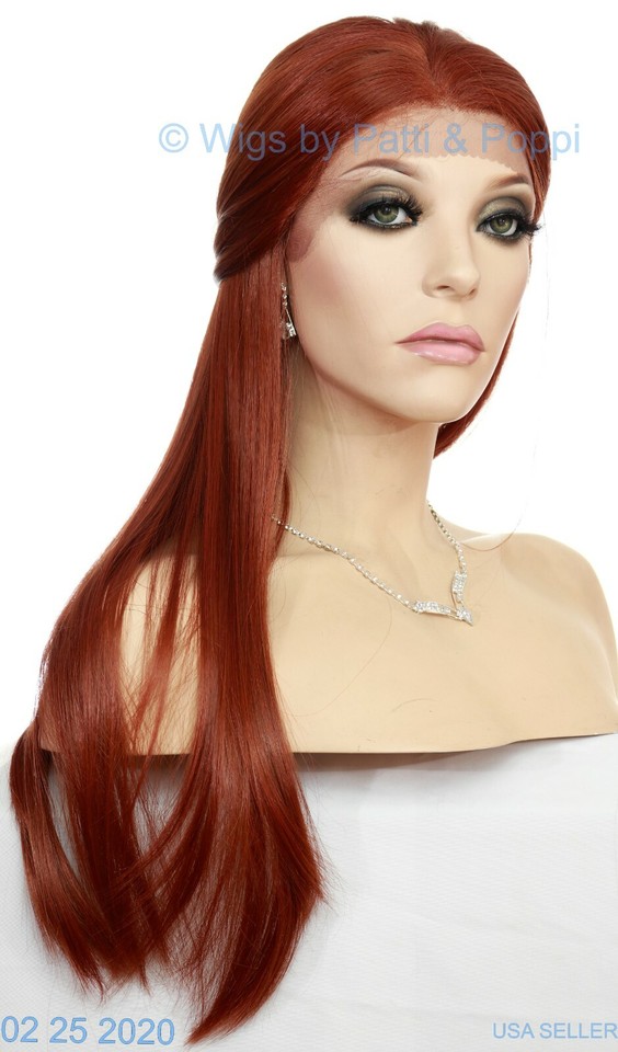 LONG STRAIGHT LACE FRONT WIG | COLOR 130 RED/BROWN | HOT LONG STYLE 140 ...