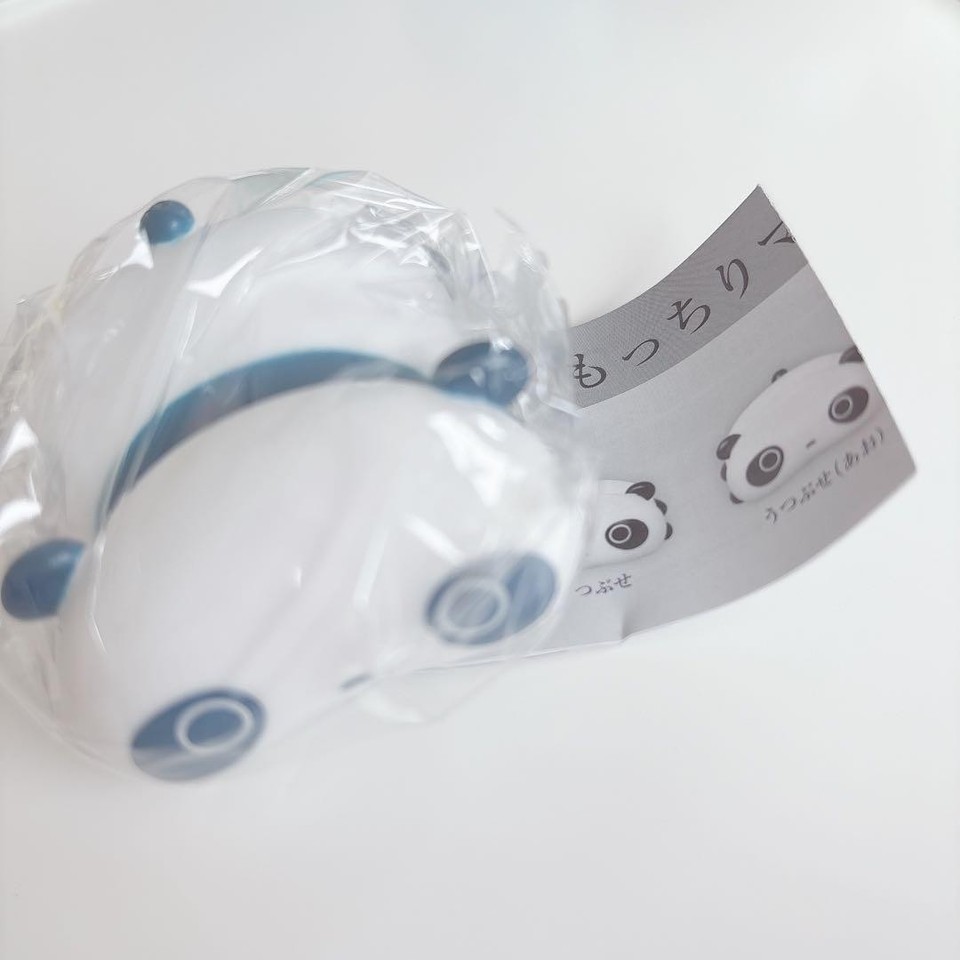 Tare Panda Fluffy Mascot Face Down Blue | eBay