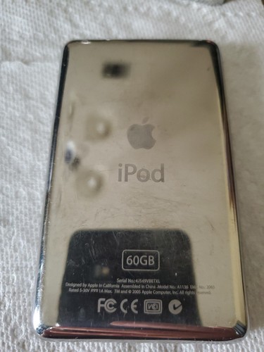 Chrome Back Cover Panel Apple iPod Classic 5th Plate 60GB | eBay