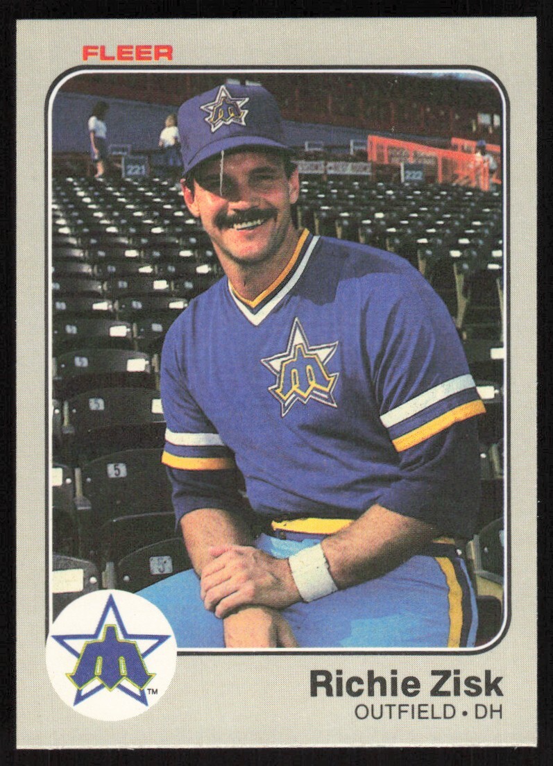 1983 Fleer Richie Zisk Seattle Mariners #489 | eBay