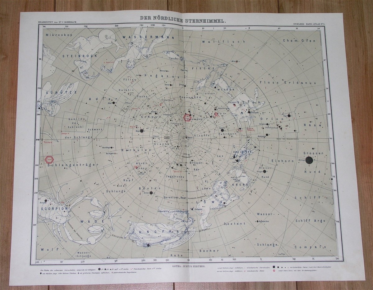 Old Astronomy Map