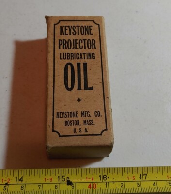 Vintage Keystone Mfg Co Projector Lubricating Oil Boston Advertising ...