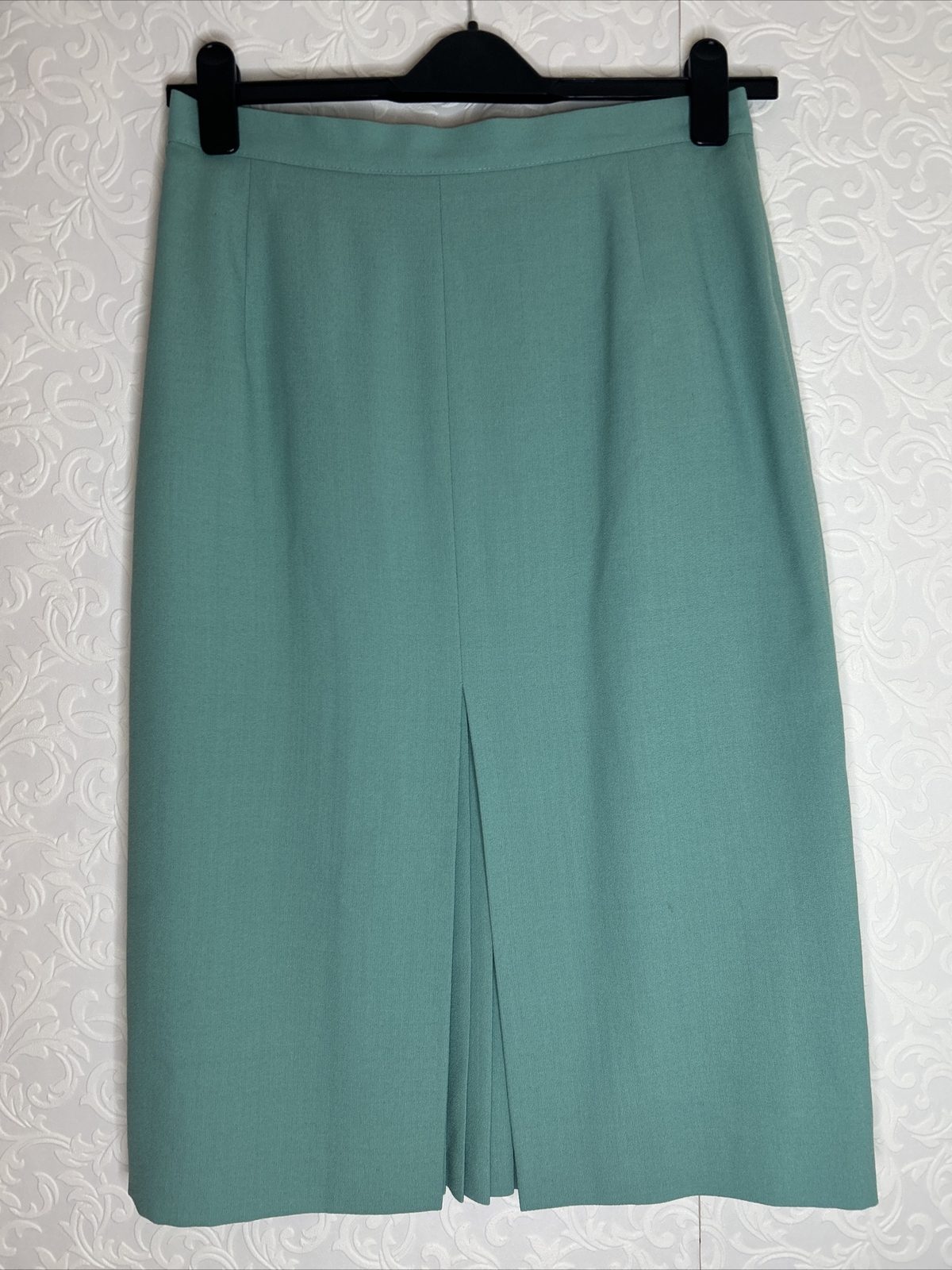 Jacques Vert Mint Green Lined Hidden Pleat Wool Blend… - Gem