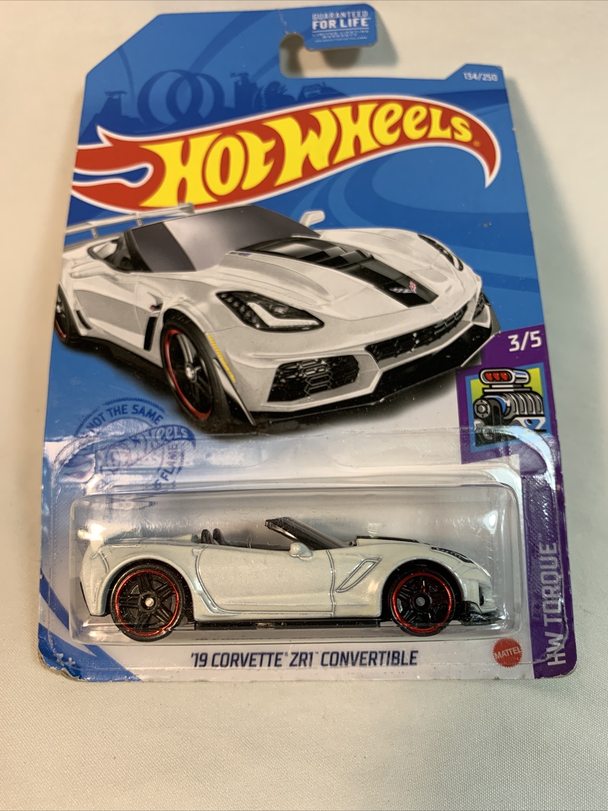 2021 Hot Wheels #134 '19 Corvette ZR1 Convertible White HW Torque 1:64 ...
