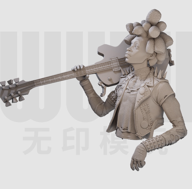 1/10 Resin Punk Girl Music Lady Figure bust unpainted unassembled 1633 ...