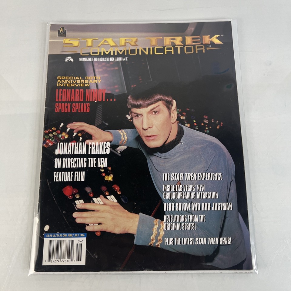 1996 Star Trek Communicator Magazine 30th Anniversary Leonard Nimoy ...