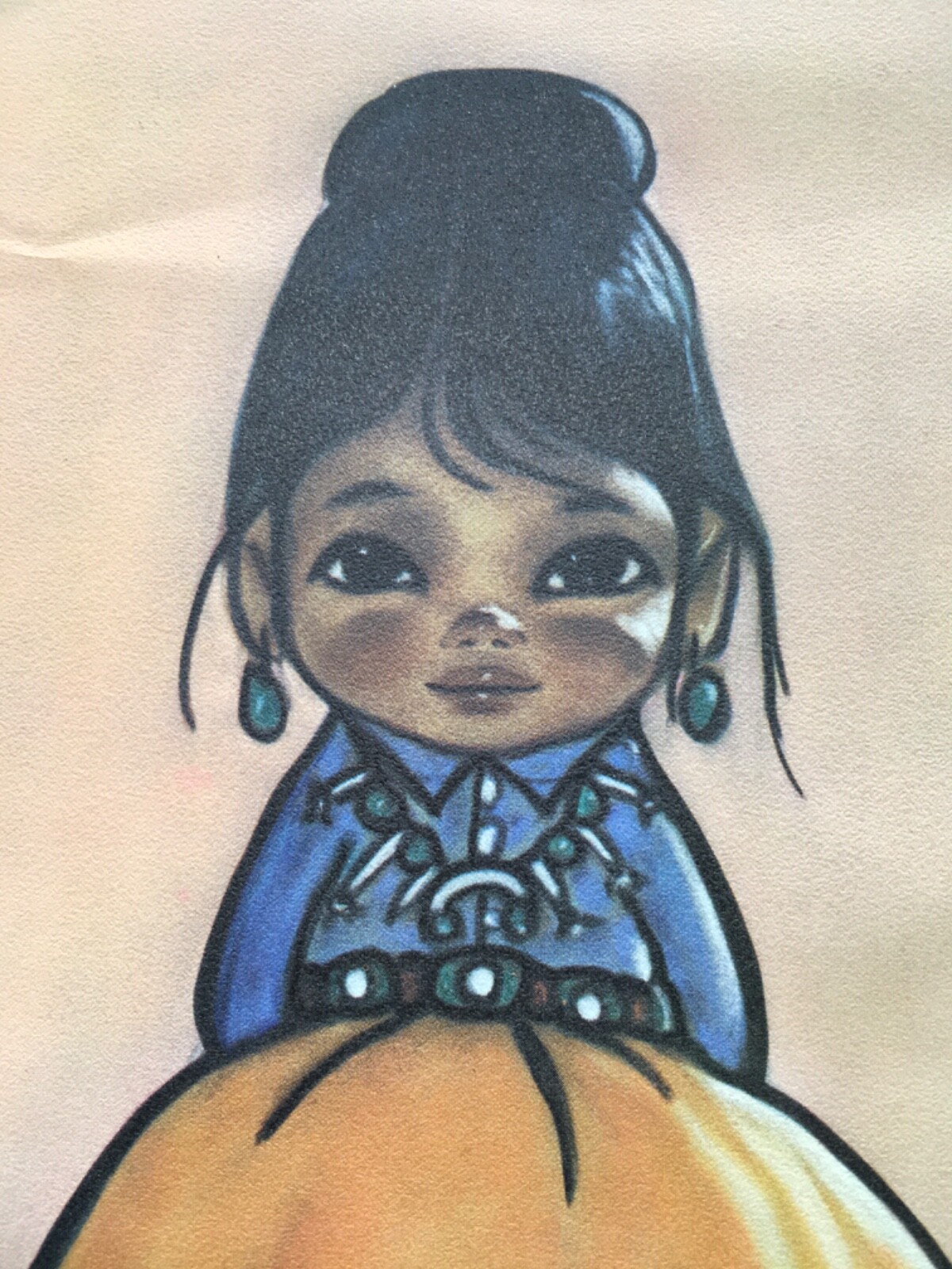 Art North American Indian small girl Oodees ‘50-60 Gerda Chistofferson ...