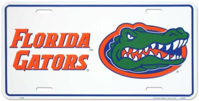 University of Florida Gators NCAA Aluminum Tin Sign 12" x 6" Plate/Tag ...