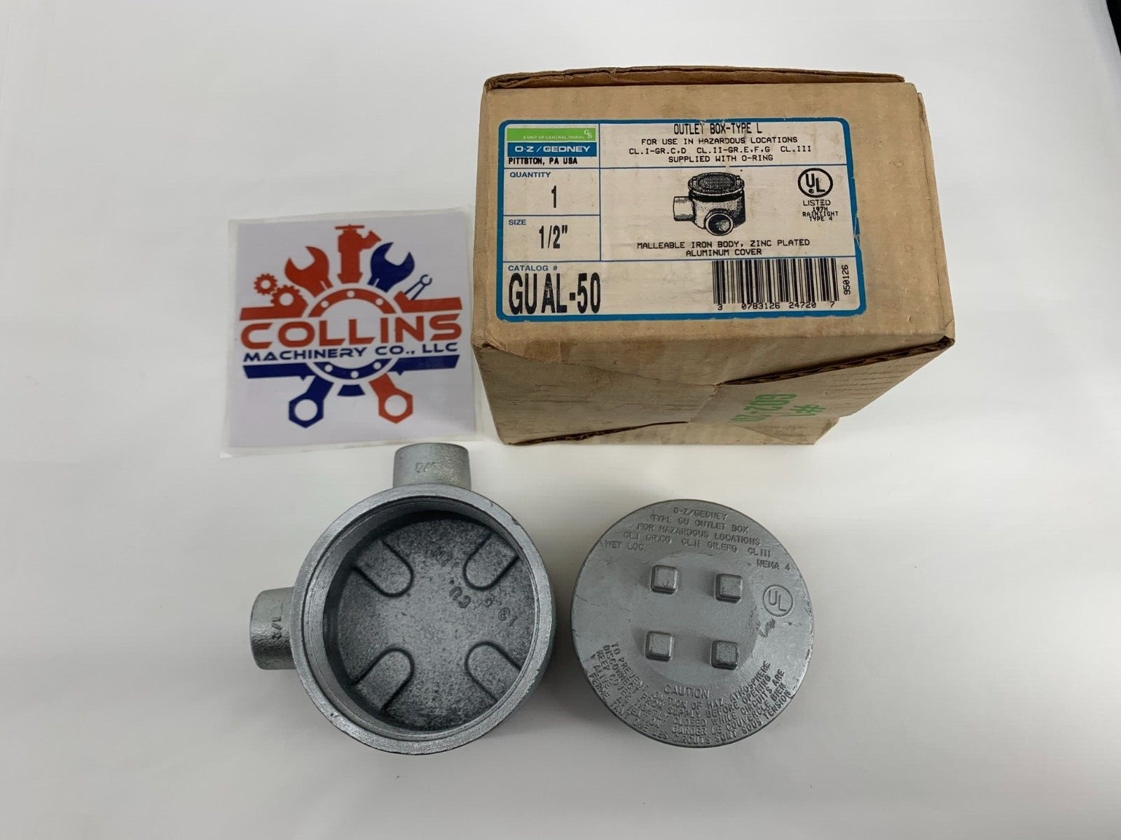 OZ-Gedney Co. GUAL-50 Hazardous Location Outlet Box Type L 1/2" | eBay