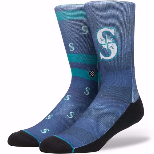 Stance X MLB Mariners Splatter Seattle Socks 558 Size Medium (6-8.5 ...
