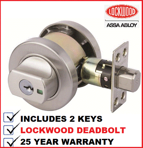 Lockwood 005 Deadlock Paradigm Lock Double Cylinder Deadbolt 005 ...