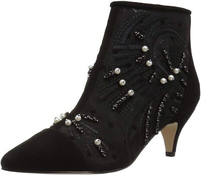 Sam Edelman Kami Black Mesh Formal Pointed Toe Kitten Heel Fashion ...