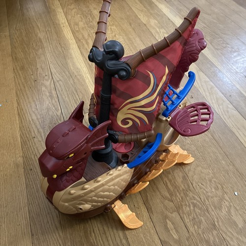 Fisher Price Imaginext Red Dragon Serpent Pirate Ship Viking Sea | eBay
