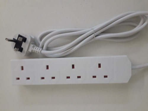 4 GANG WAY EXTENSION LEAD EXTENTION CORD 2 3M5 MULTI SOCKET UK MAIN ...