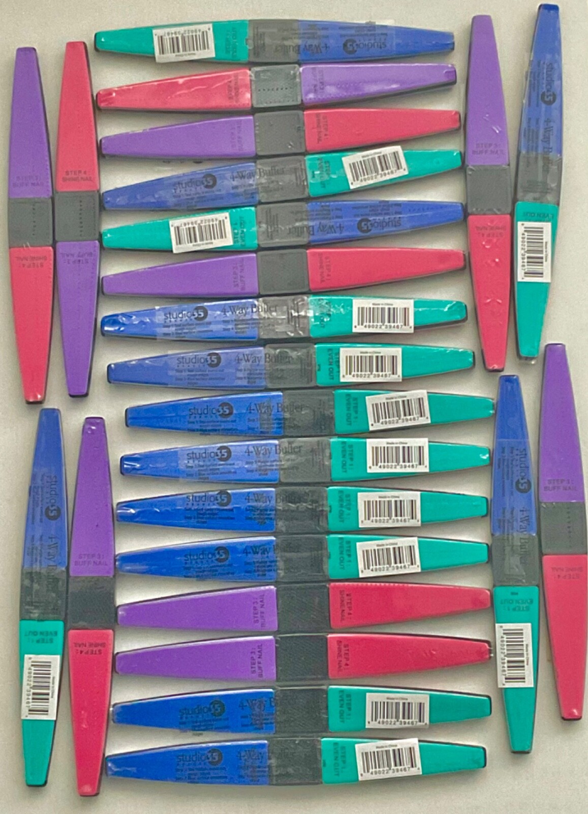 Studio 35 24 pc Pro Nail Files Buffing Buffer Wand 4 Step Block ...