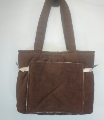 Vintage Handmade Puffy Padded Corduroy And Mushroom Cottage Core Purse ...