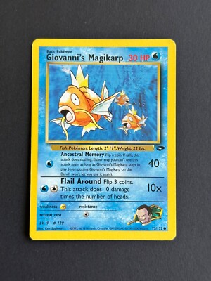 Carta Pokémon - Giovanni's Magikarp 73/132 - Sfida palestra - Inglese ...