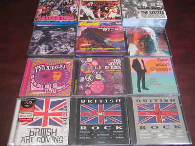 BRITISH ROCK 60'S COLLECTION OF 26 CD'S 400 TRACKS ALL ORIGINAL ARTISTS ...