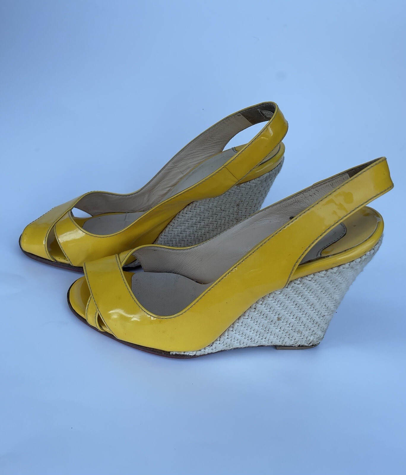 Yellow Wedges Heels