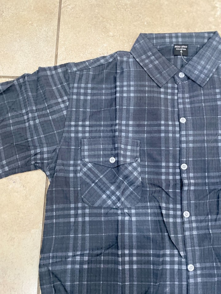 Max Men Collection Men’s Linen Printed Short Sleeve Shirts (XL - 5XL ...