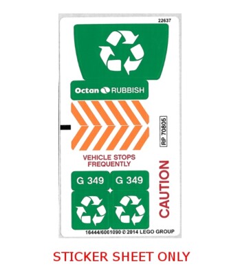 LEGO 70805 - The LEGO Movie - Trash Chomper - STICKER SHEET | eBay