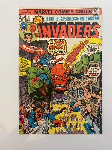 Invaders #5 (1975) Origin Of Liberty Legion Marvel Comics Combine/Free Shipping | eBay
