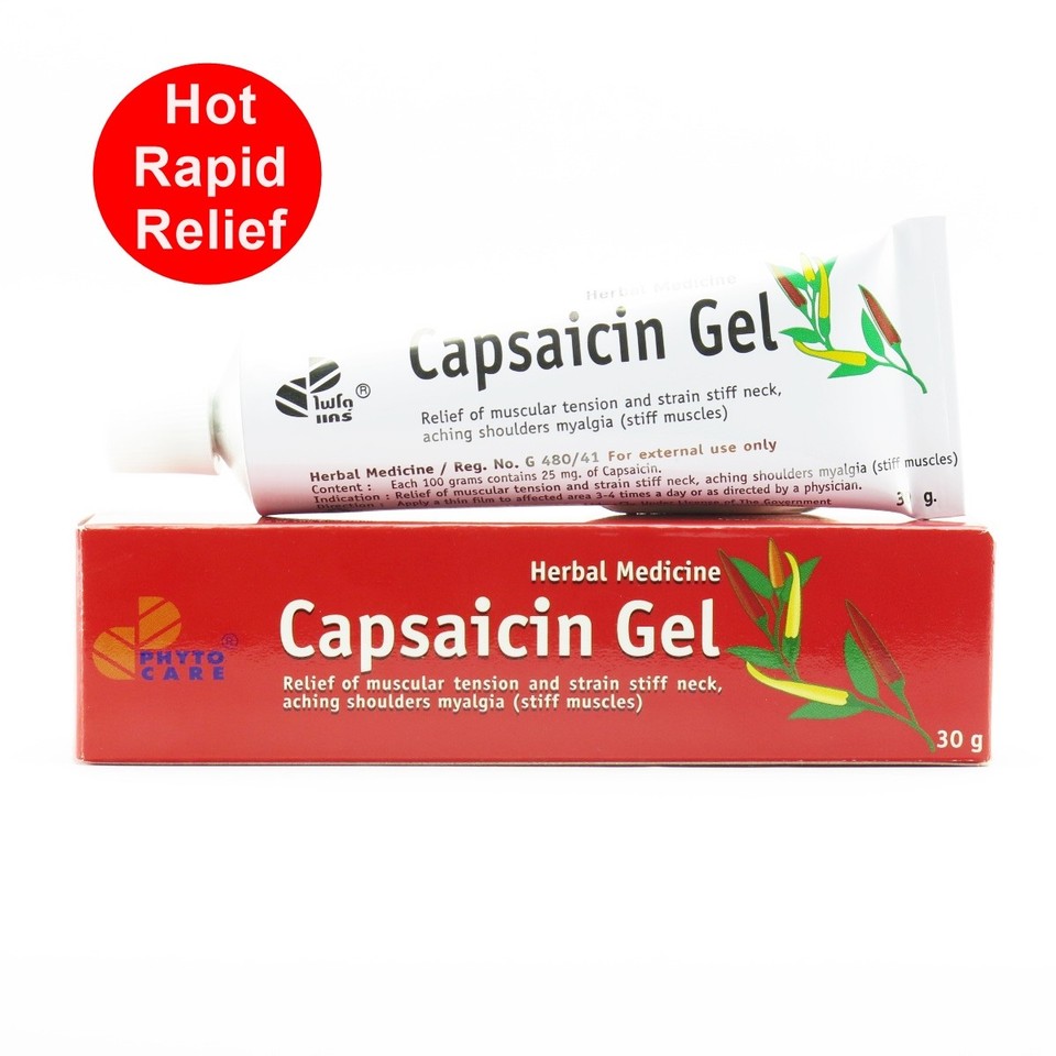 2x Arthritis Pain Relief Capsaicin Hot Gel Capsicum Muscular 30g Exp ...