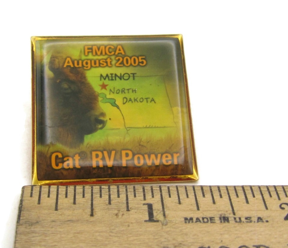 FMCA 2005 Minot North Dakota Cat RV Power Pin High Quality | eBay