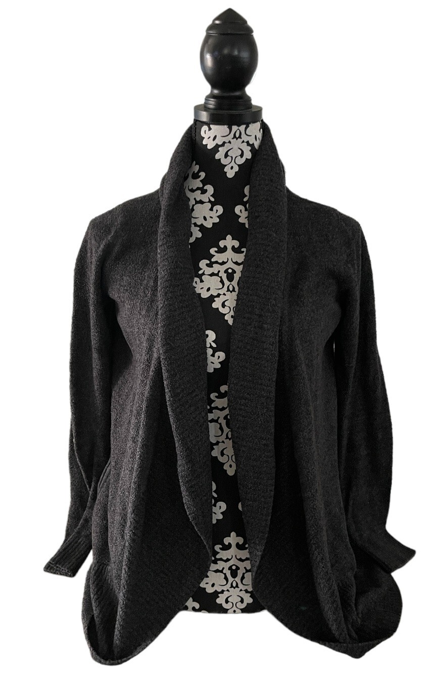 Women's BAREFOOT DREAMS CozyChic Lite Knit Circle Cardigan Open Sweater ...