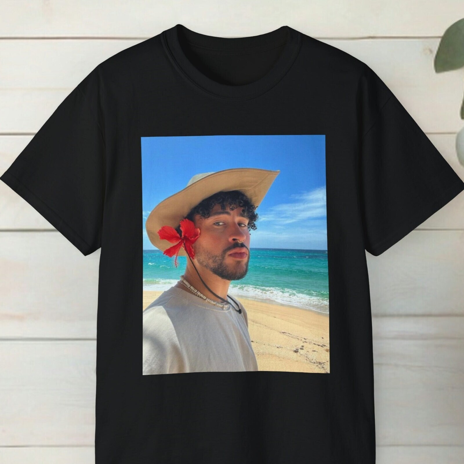 Bad Bunny Beach Selfie Shirt, Bad Bunny Tour TShirt, Bad Bunny Merch ...