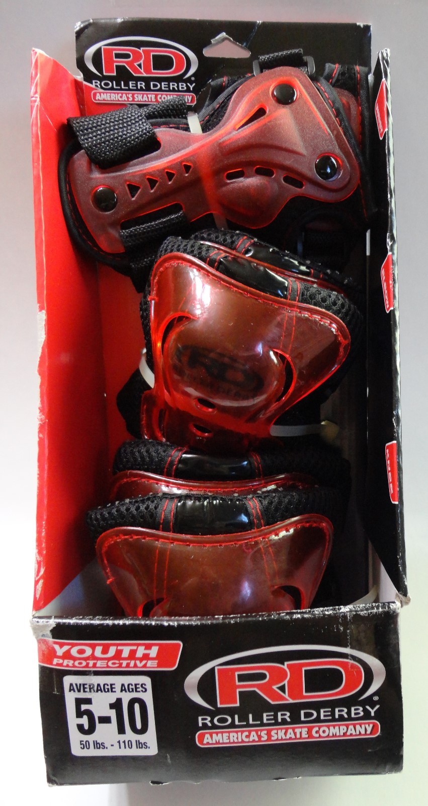 RD Roller Derby Youth Protective Knee Wrist Elbow Protective Pads ...