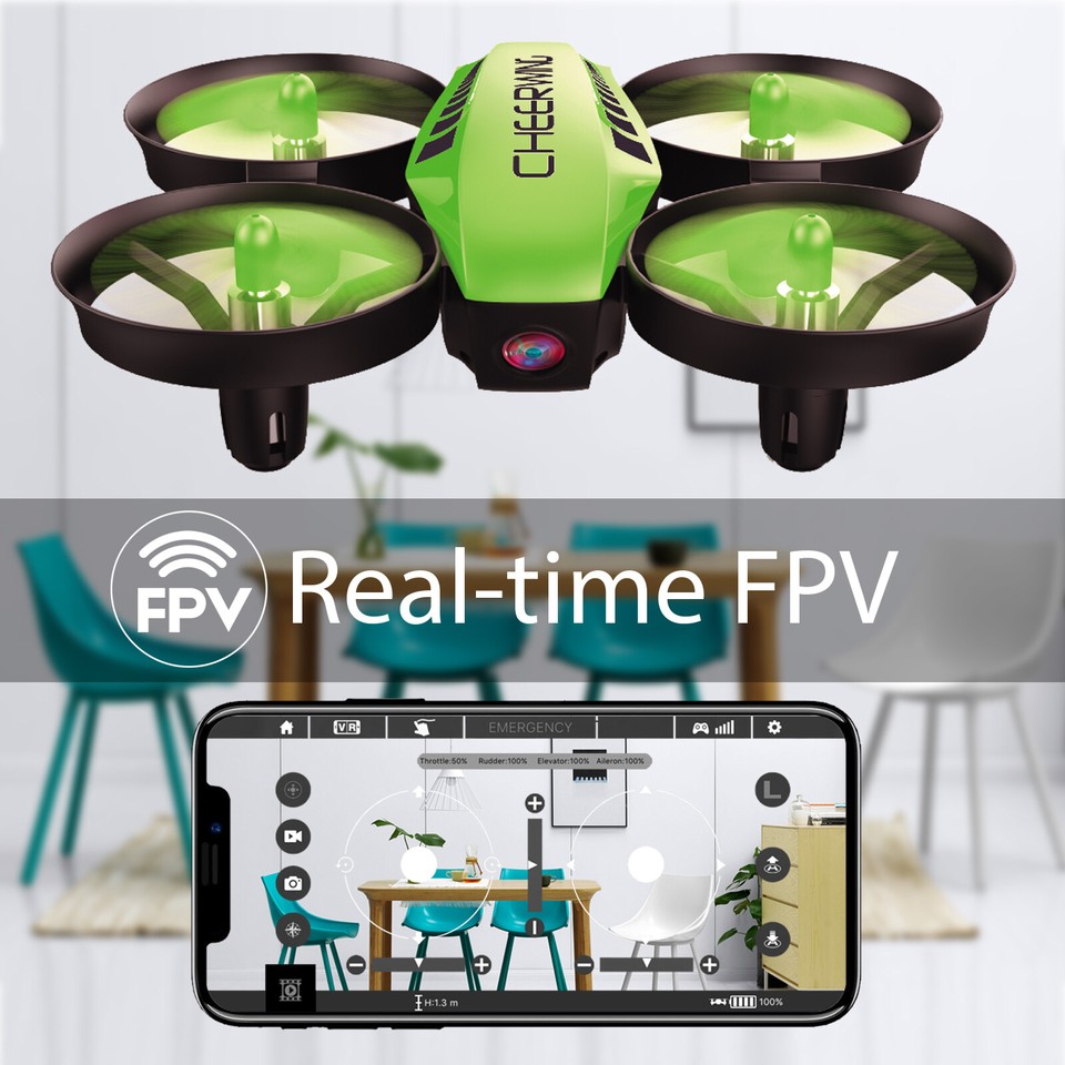 Cheerwing CW10 RC Drone 2.4Ghz WiFi FPV & APP Voice Control Drone For ...