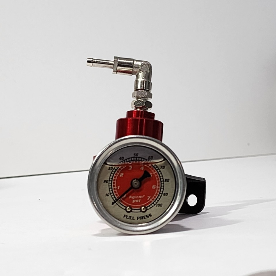 ADJUSTABLE RD FUEL PRESSURE REGULATOR 1 TO 1 RATIO RISER & GAUGE FOR ...