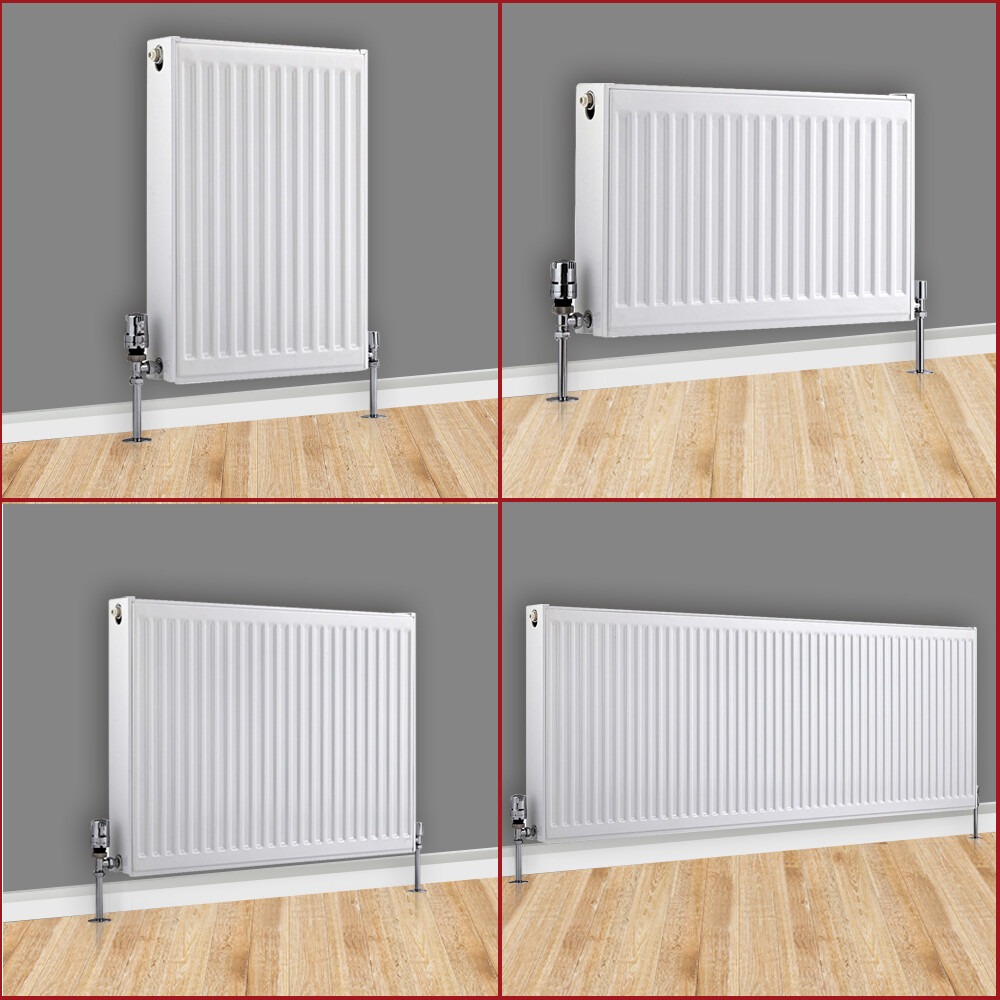 Compact Convector Radiator White Type 22 Double Panel Central Heating ...