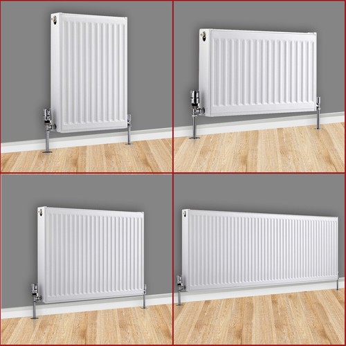 Compact Convector Radiator White Type 22 Double Panel Central Heating ...