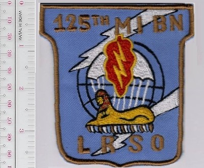 US Army Vietnam 125th Miltary Intelligence MI Battalion 25th InfantryNO ...
