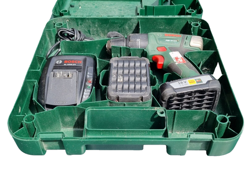 Bosch PSB 18 LI-2 Cordless Combi Drill With Two 18V Li-ion Batteries and Charger | eBay