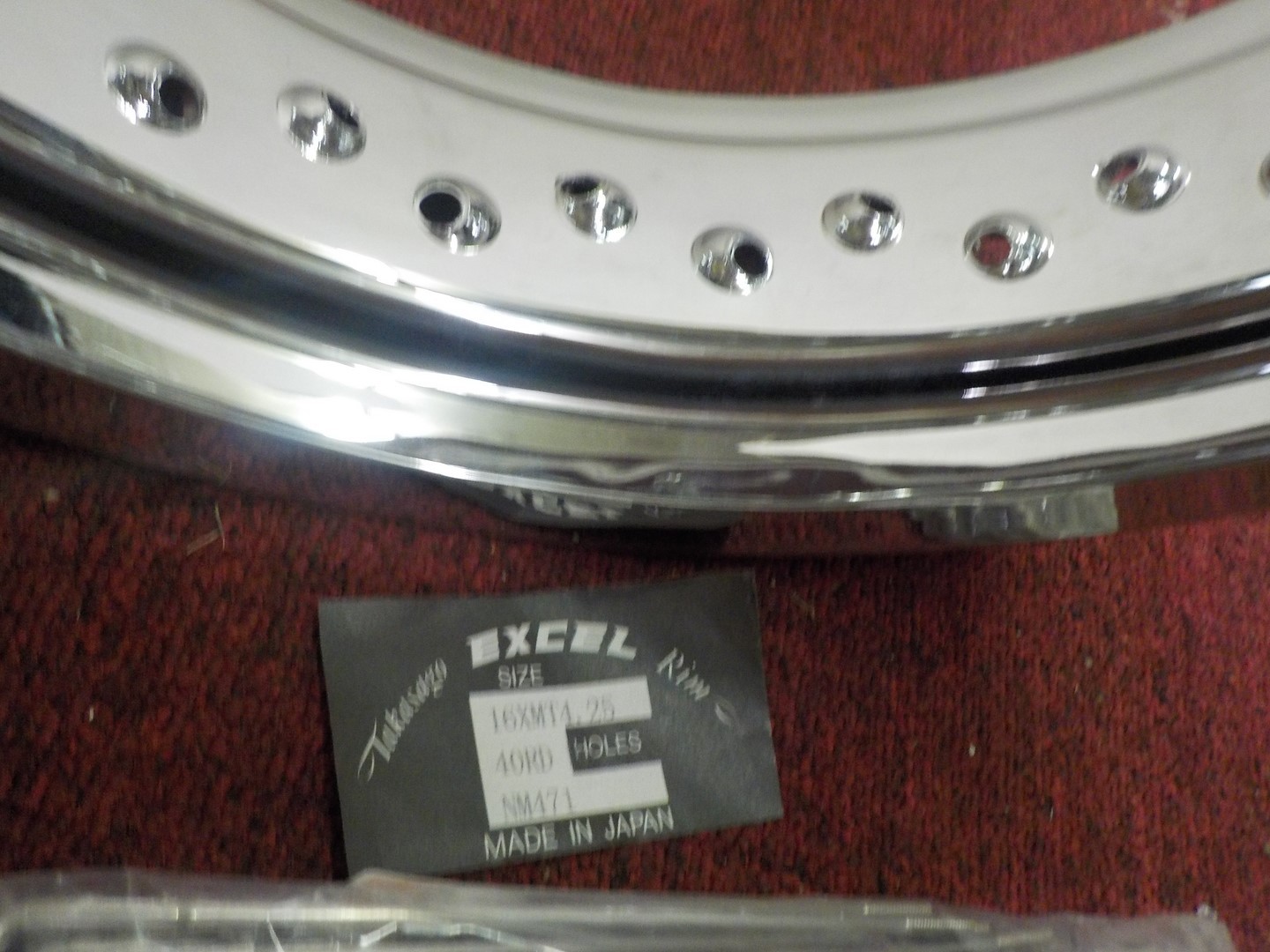 FX-FL-PAN-KNUCKLE-CHOPPER "NOS" 16"X 4.25 CHROME ALUMINUM RIM + SPOKES ...