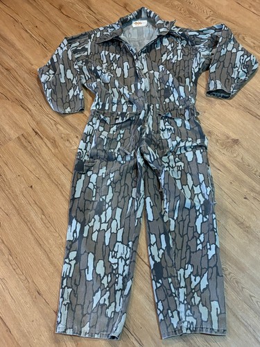 ~~FIELD N' FOREST VINTAGE Coveralls Men Large Camouflage Trebark Camo ...