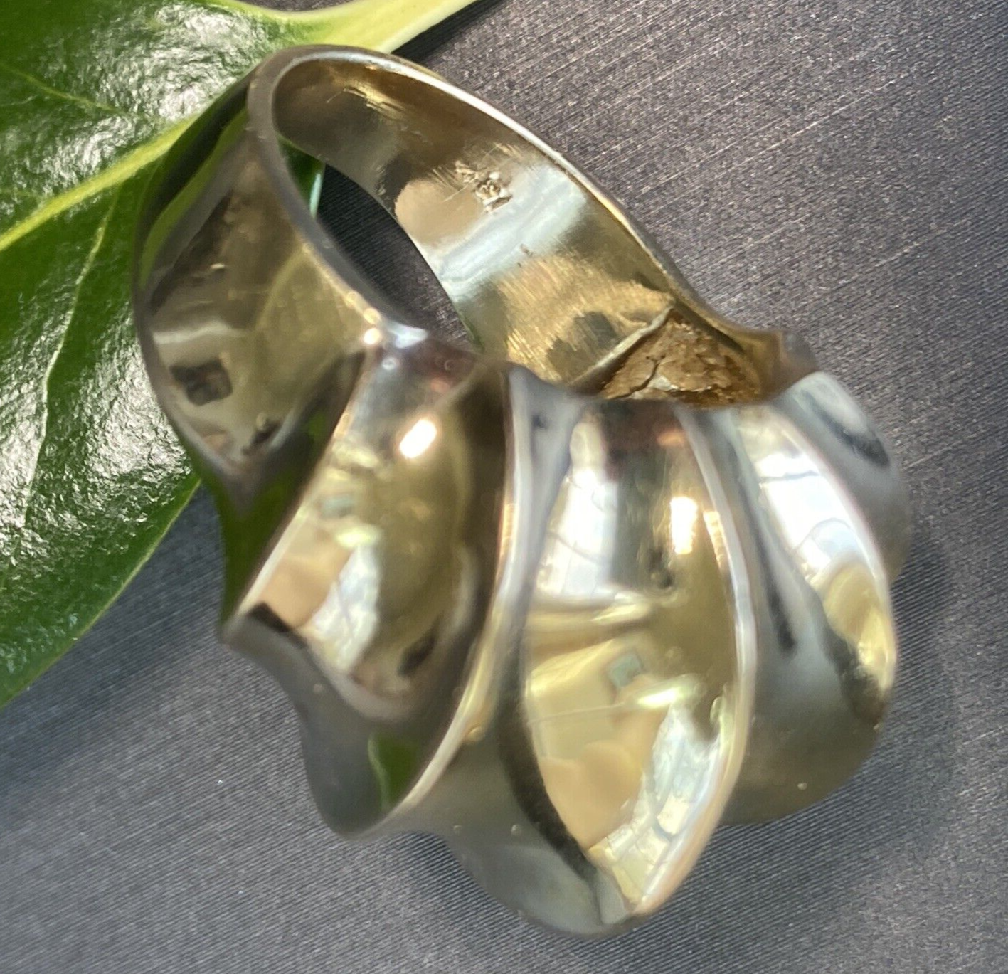 Vintage Cocktail Ring Estate Fine Jewelry Pre-Owned Unusual 18K Yellow ...