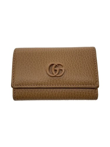 Authentic Gucci Key Case Color brown Leather BEG Womens formal fashion ...