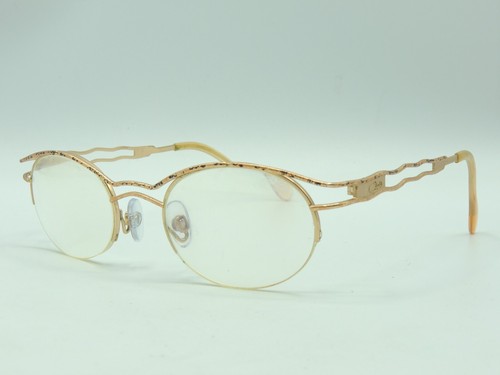 Vintage Cazal 103 Gold Half Rim Eyeglass Frames 49 21 135 | eBay