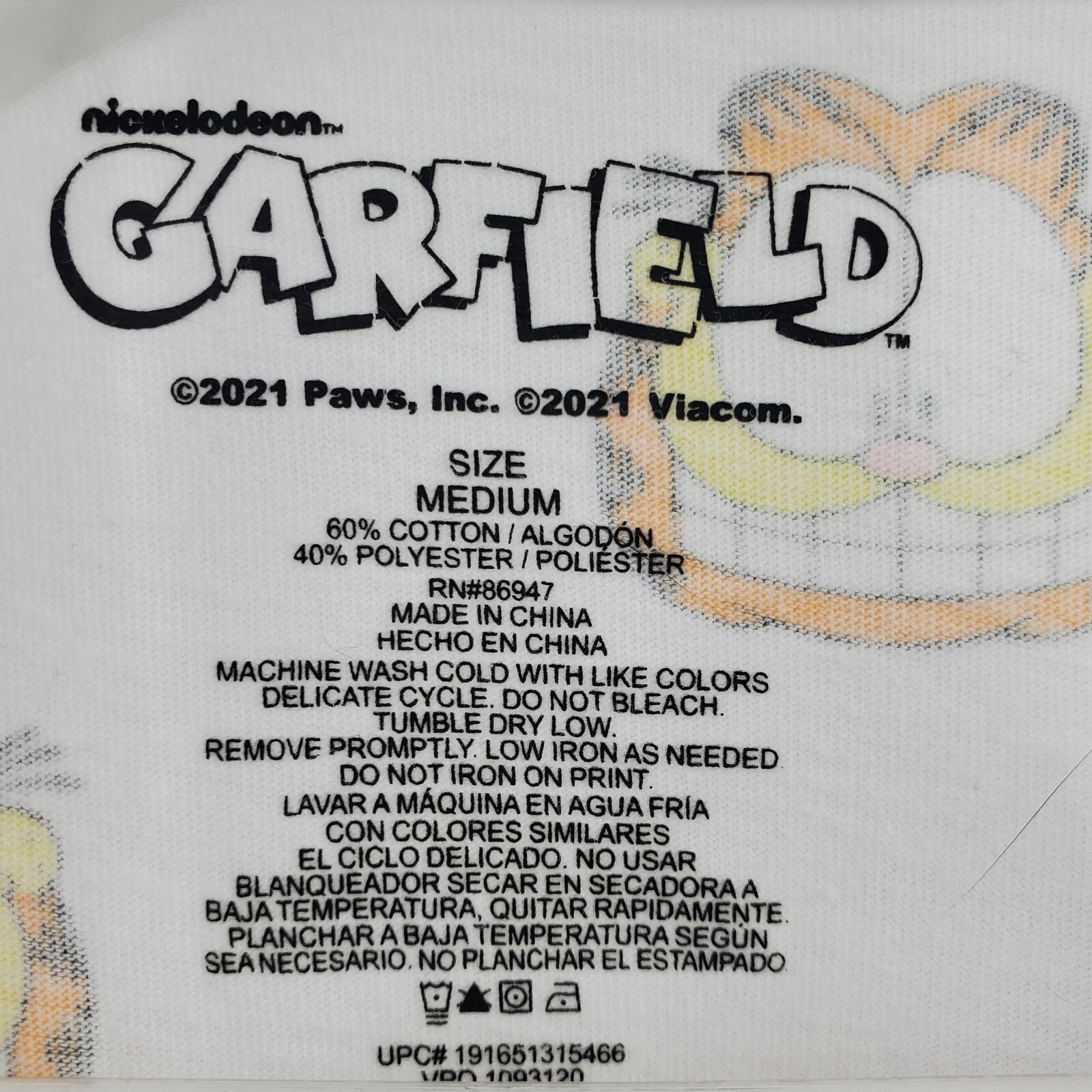 Nickelodeon Garfield Cartoon Faces All Over Print Gra… - Gem