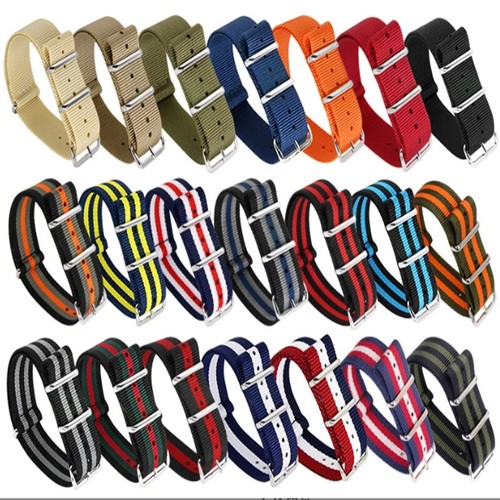 Nylon Nato Watch Strap Band Military Army Diver G10 16 18 20 22 24 MoD ...