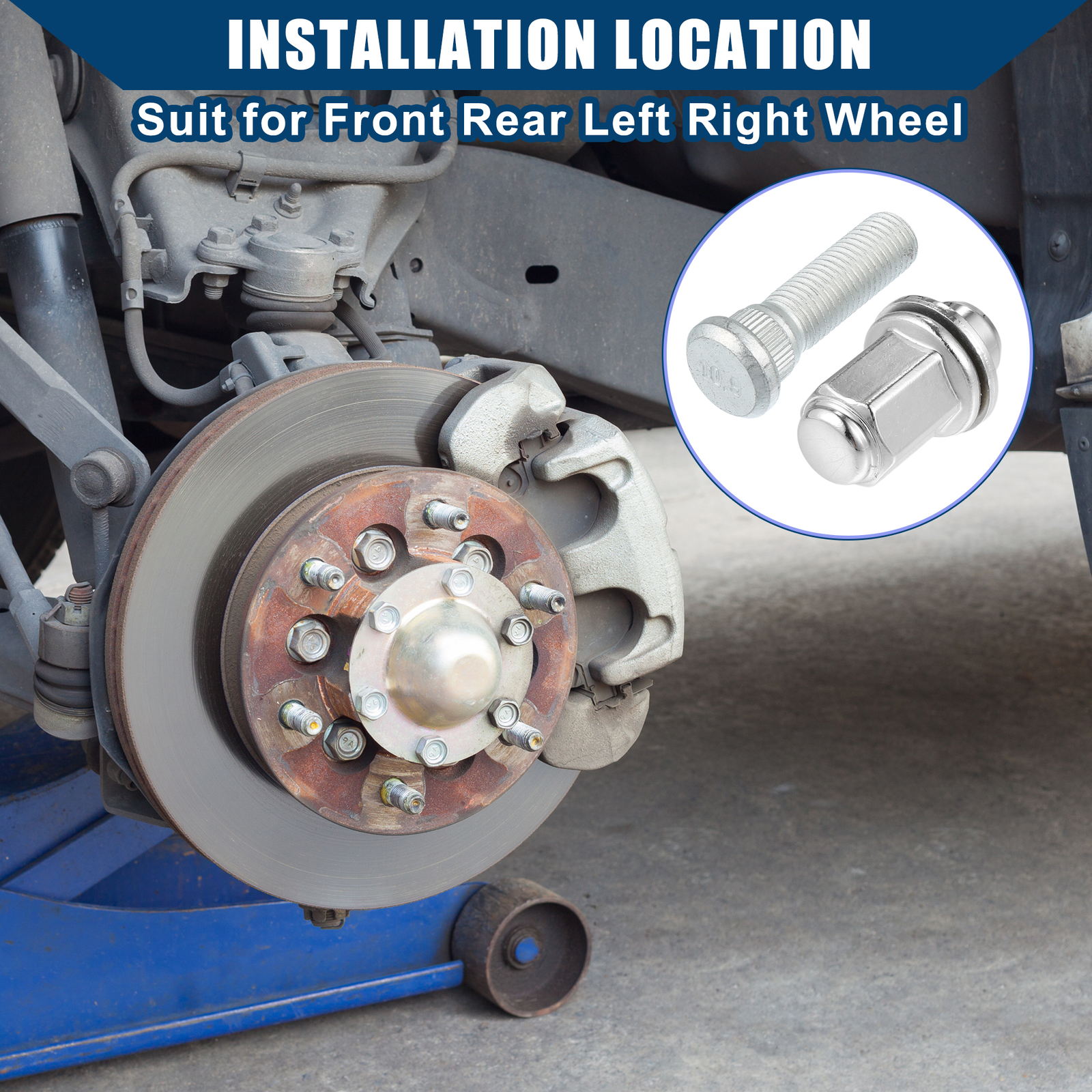 1set No.90942-01058 M12-1.5 Wheel Lug Stud Bolt for Toyota for Lexus ...