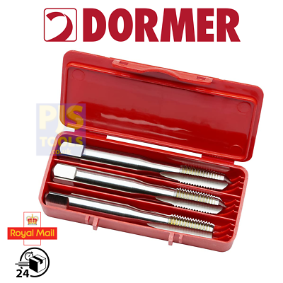 Dormer E500 HSS metric coarse hand / machine tap set taper, second ...